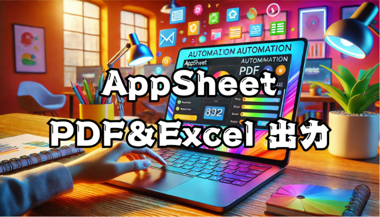 【エクセル出力】AppSheetでExcel帳票作成を自動化！劇的効率化を実現